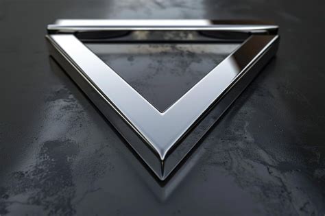 Premium Photo A Close Up Of A Triangle Shaped Object On A Table