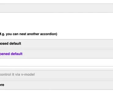 Accordion Menu Component For Vuejs Vue Script