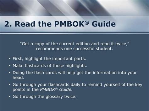 7 lessons learned from the pmp exam ppt