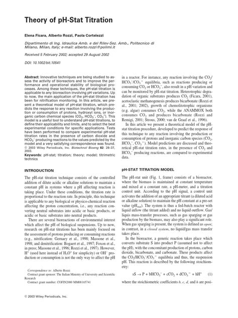 paper 1 theory of ph stat titration pdf carbon dioxide titration