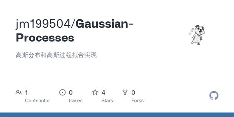 GitHub jm Gaussian Processes 高斯分布和高斯过程拟合实现