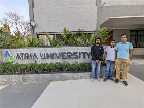 Kaushik Raju On Linkedin When The Idea Of Atria University Was