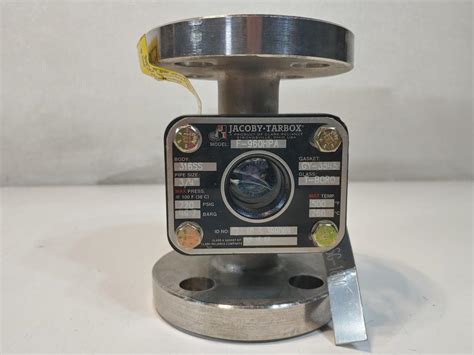 Jacoby Tarbox 3 4 300 Cf8m Flanged Sight Flow Indicator W Rotor F 960hpa