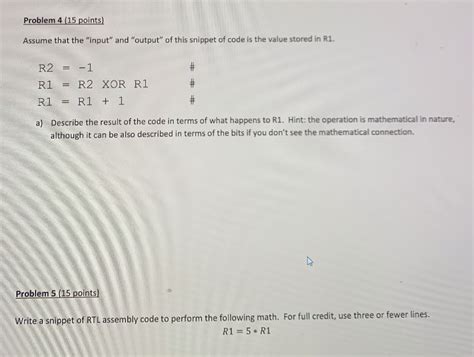 Solved Problem 4 15 Points Assume That The Input And