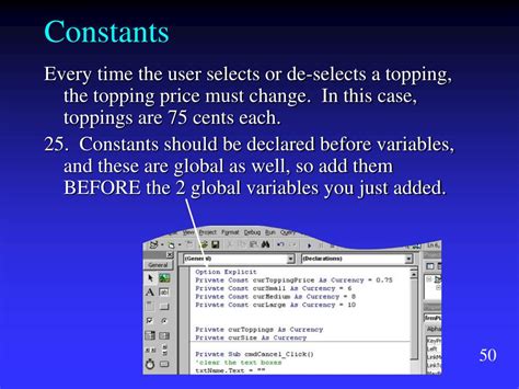 Ppt Introduction To Programming Using Visual Basic 60 Powerpoint Presentation Id1482506