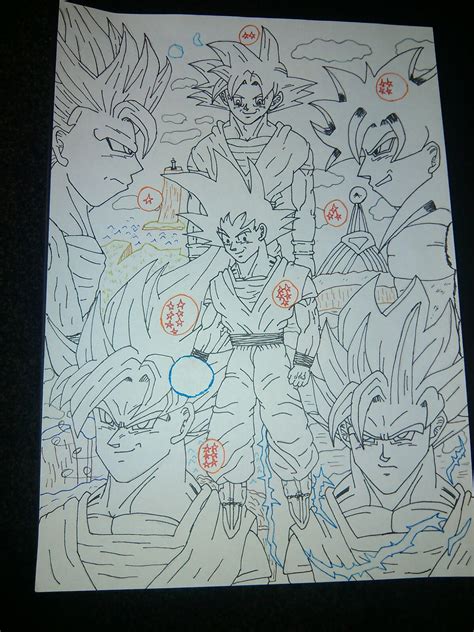 Dbz Goku All Forms By Thelegendarydrawer On Deviantart