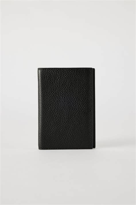 Personalised Leather Passport Holder Black
