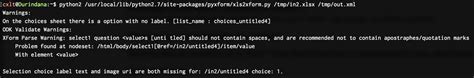 XLSForm Returns Different Warnings Windows Vs Web Support ODK Forum