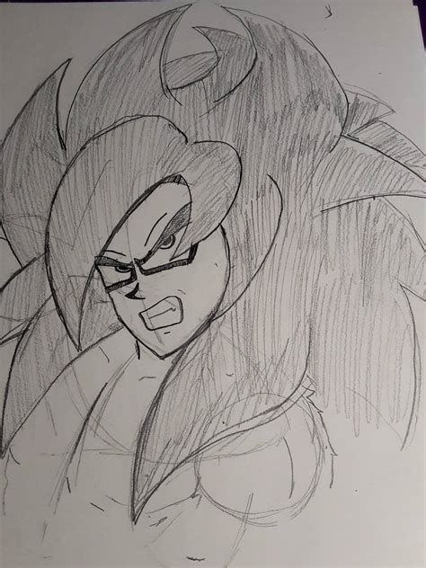 Ssj4 Sketch Unfinished By Nickl200217 On Deviantart