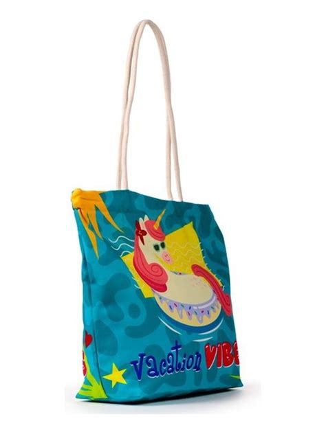 Sac De Plage 41 X 55 Cm Licorne A La Plage Bleu Kiabi 1403€