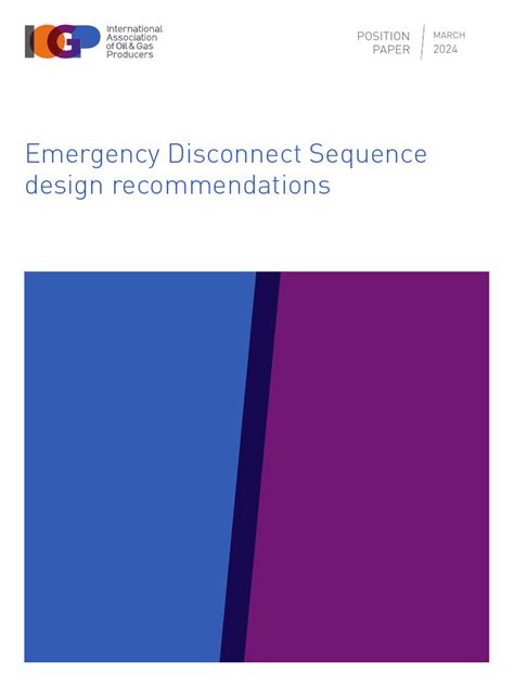 Sta031 190324 Emergency Disconnect Sequence Design Recommendations Pdf