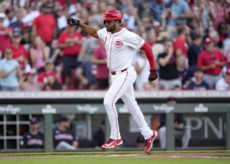 Jeimer Candelario Homers Twice Reds Beat Guardians 4 2 To Split Ohio