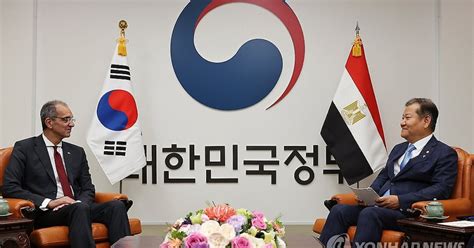 이집트 통신정보기술부 장관 만난 이상민 장관