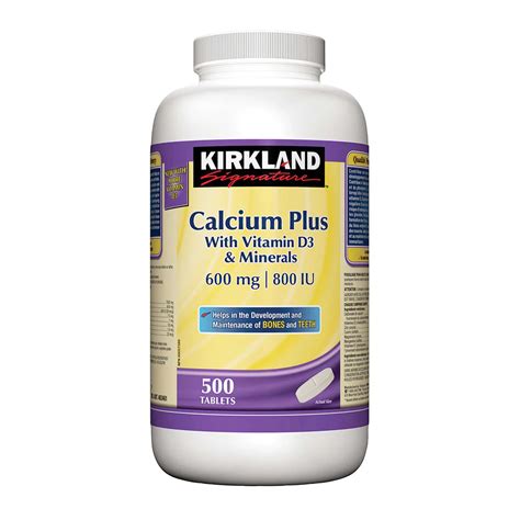 Costco Kirkland Kirkland Signature Calcium Plus With Vitamin D3