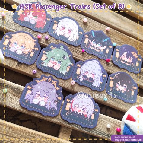 Honkai Star Rail Hsr Passenger Train Vinyl Waterproof Stickers Sets Etsy