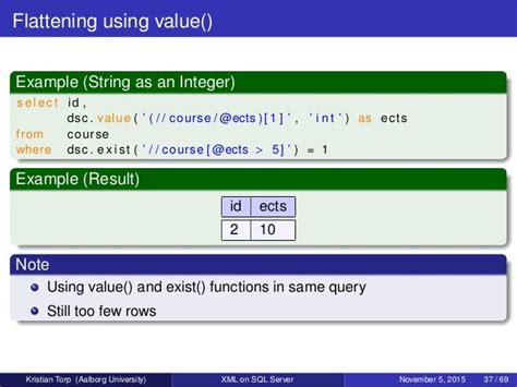 Xml On Sql Server