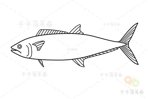 麻哈鱼简笔画 鱼简笔画简单 大山谷图库