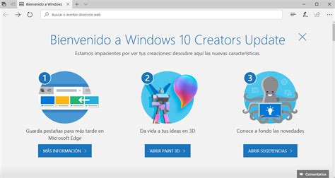 Actualización Windows Creators Update puede llegarte estos días
