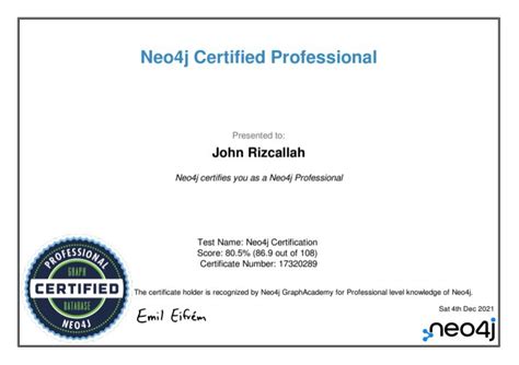 Future Datascience Nosql Dataanalysis Certification Neo4j Graphdatabase John Rizcallah