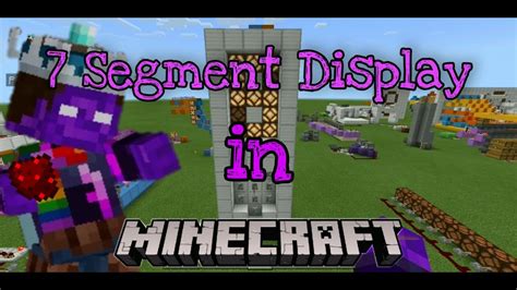 5 Block Wide 7 Segment Display In Minecraft Bedrock Niki Gaming Youtube