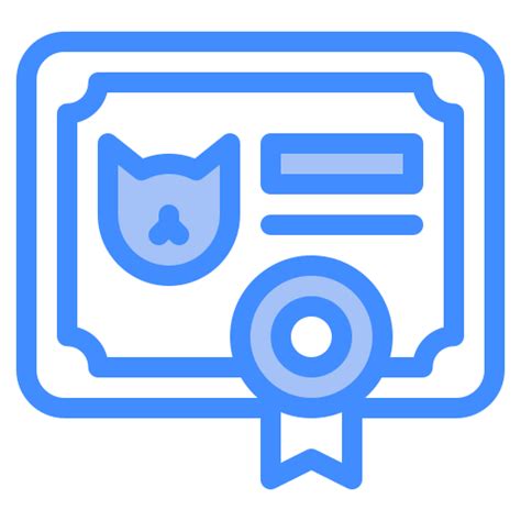 Certificate Generic Blue Icon