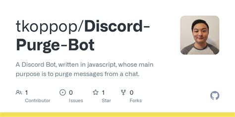 Github Tkoppopdiscord Purge Bot A Discord Bot Written In