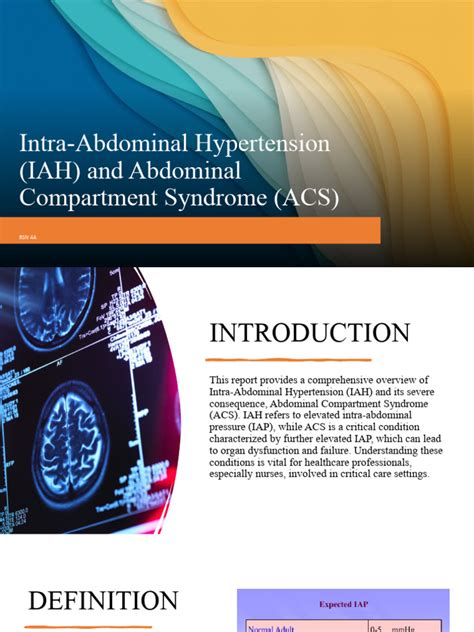 Intra Abdominal Hypertension Iah And Abdominal Compartment Pdf Clinical Medicine Medical