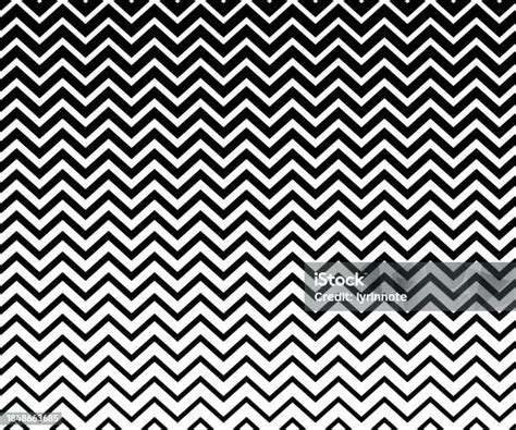 波ジグザグラインパターン白い背景に黒い波線ベクトルの図 イラストレーションのベクターアート素材や画像を多数ご用意 イラストレーション
