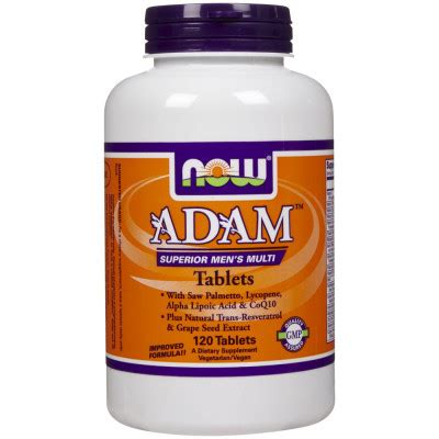 ADAM Men's Multi Tablets by NOW Foods: Lowest Prices at Muscle & Strength
