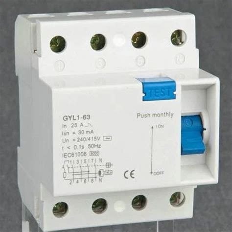 Elcb 4 Pole At ₹ 575 Piece Earth Leakage Circuit Breaker In New Delhi