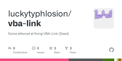 Github Luckytyphlosionvba Link Some Attempt At Fixing Vba Link Dead