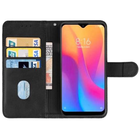 Leather Phone Case For Xiaomi Redmi 9at Black