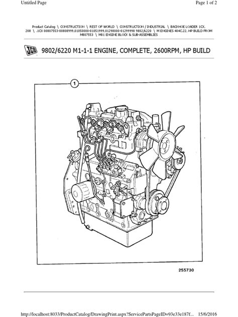 Jcb 1cx Pdf Pdf Screw Manufactured Goods