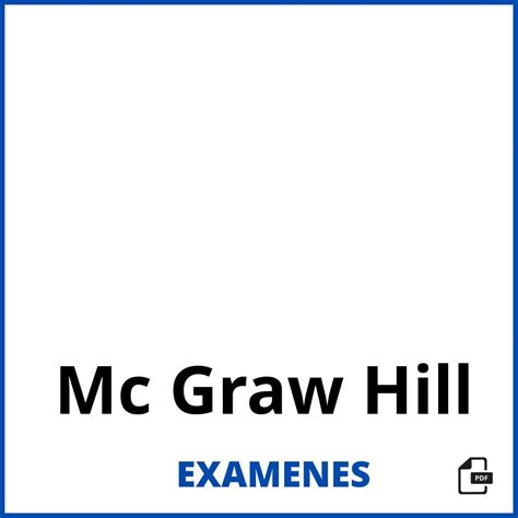 Examenes Fisica Y Quimica Mc Graw Hill PDF 2025