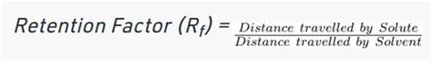 Retention Factor Formula ⭐️⭐️⭐️⭐️⭐️