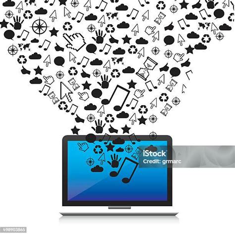 아이콘 노트북 가상현실에 대한 스톡 벡터 아트 및 기타 이미지 가상현실 개념 개념과 주제 Istock