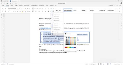Comment Ajouter Une Bordure Dans Un Document Word