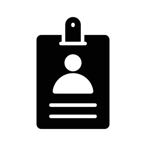Employee Id Card Design Entry Pass Icon In Modern Style 47631979