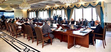 Prime Minister Muhammad Shehbaz Sharif Chairs A Meeting Of The Federal