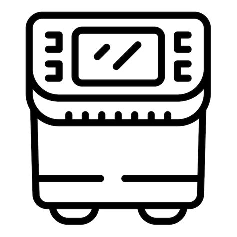 Vector De Contorno Del Icono De La Panadería Doméstica Electrodoméstico
