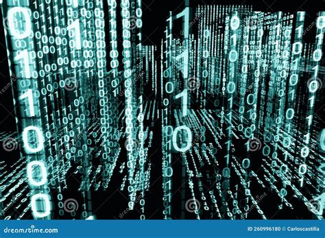 Binary Code And Matrix Concept Stock Vector Illustration Of Cyberspace Binary