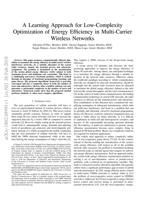 a learning approach for low complexity optimization of energy