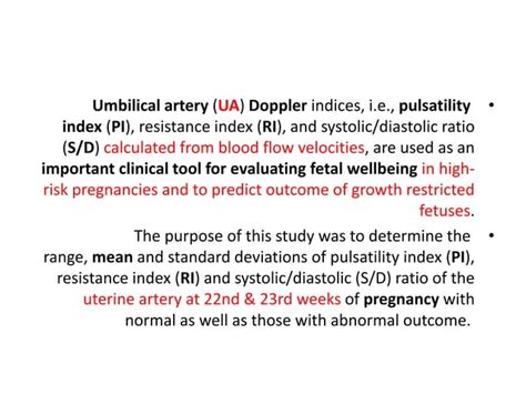 Umbilical Artery Doppler 1 Pptx