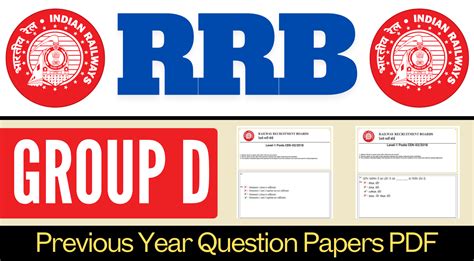 Rrb Group D Previous Year Question Papers Pdf Download