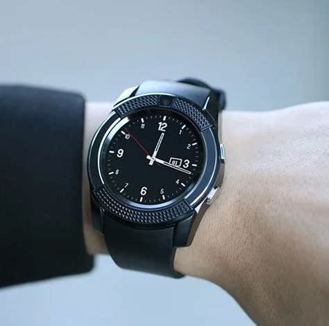 Умные Смарт Часы-телефон Smart Watch V8 Фитнес Браслет Черный, Нажимай ...