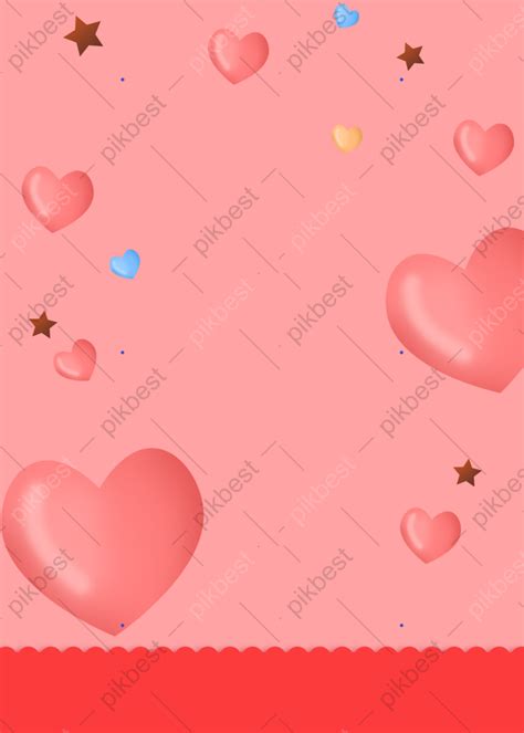 Pink Love Heart Backgrounds Pattern Romantic Background Psd