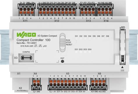 Wago Compact Controller 100 8di 4do 2ai 2ao Rs485 Ethernet Sd Steuerungen Günstig Kaufen