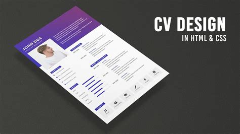 Create A Professional Resume Website With HTML And CSS