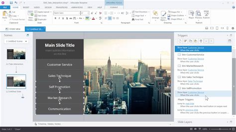 Articulate Storyline 360 Creating A Tabs Interaction Adding Triggers Youtube