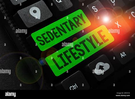 Conceptual Display Sedentary Lifestyle Business Idea Ways And Means Of